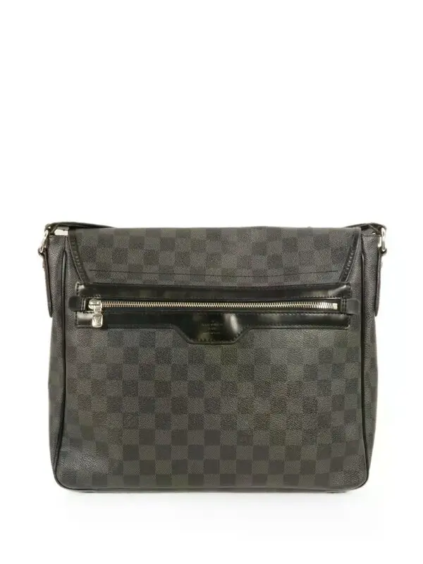 LOUIS VUITTON Damier Graphite Mm Daniel Shoulder Bag - Grey