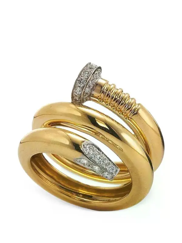 David Webb Diamond Nail Ring