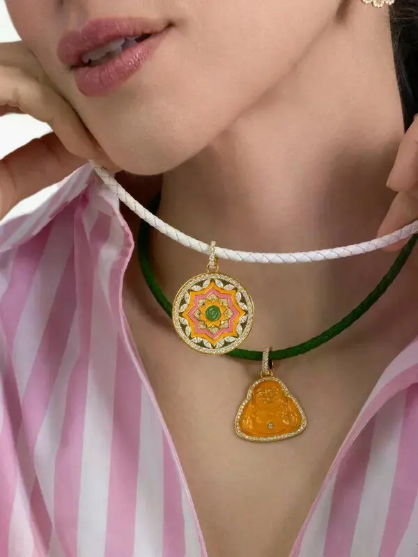 BUDDHA MAMA Braided Cord Necklace
