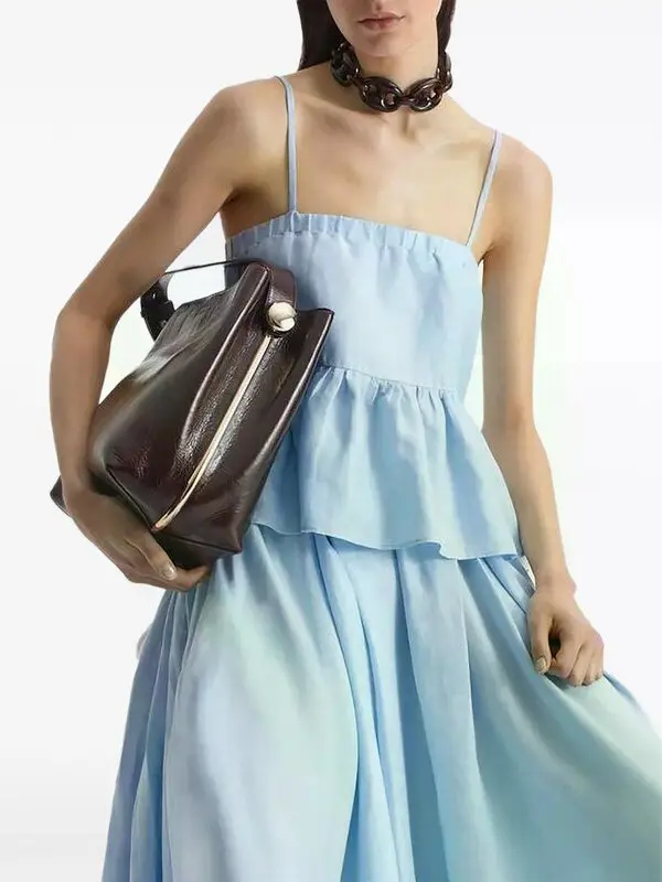 Scanlan Theodore Peplum Spaghetti-strap Blouse