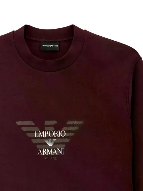 Emporio Armani Logo Print Crewneck Sweatshirt