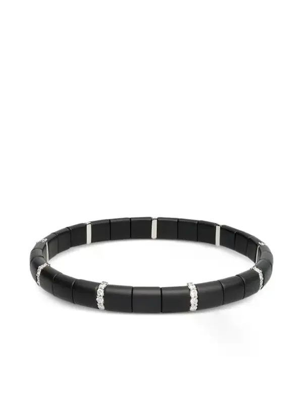 Roberto Demeglio 18k White Gold Pura Diamond Bracelet - Black