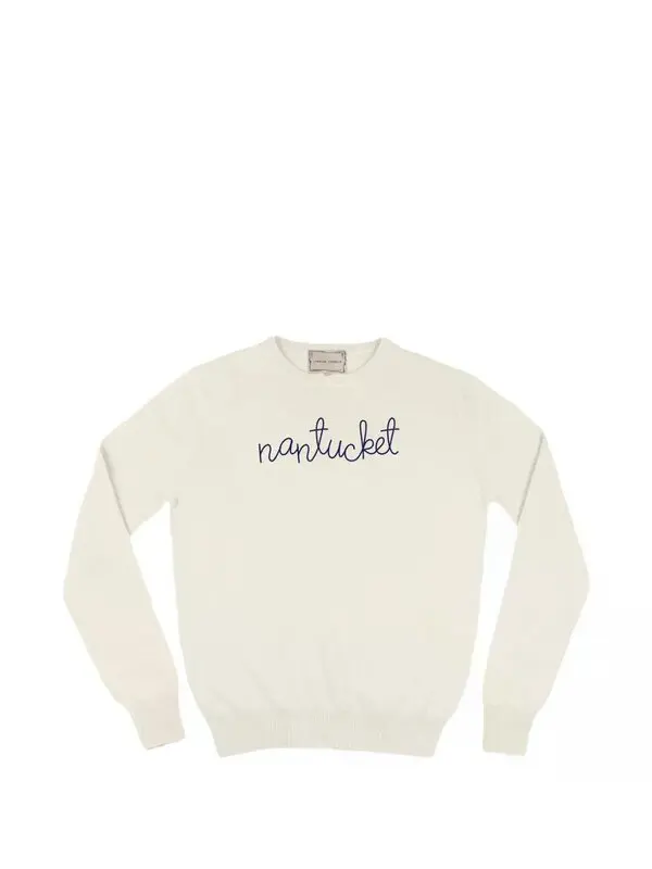Lingua Franca Nantucket Crew-neck Sweater - Neutrals