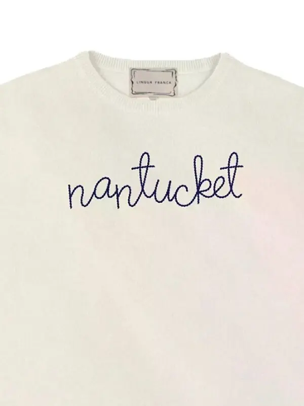 Lingua Franca Nantucket Crew-neck Sweater - Neutrals