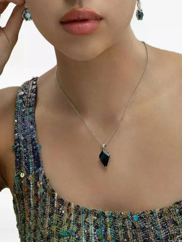 LISA NIK Topaz And Diamond Necklace