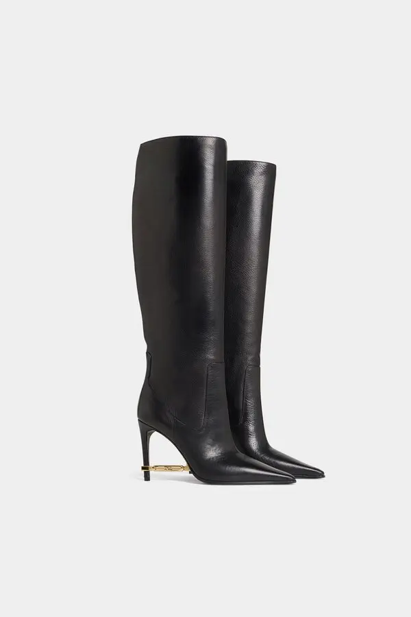 Dsquared2 Metal Bar Heeled Boots