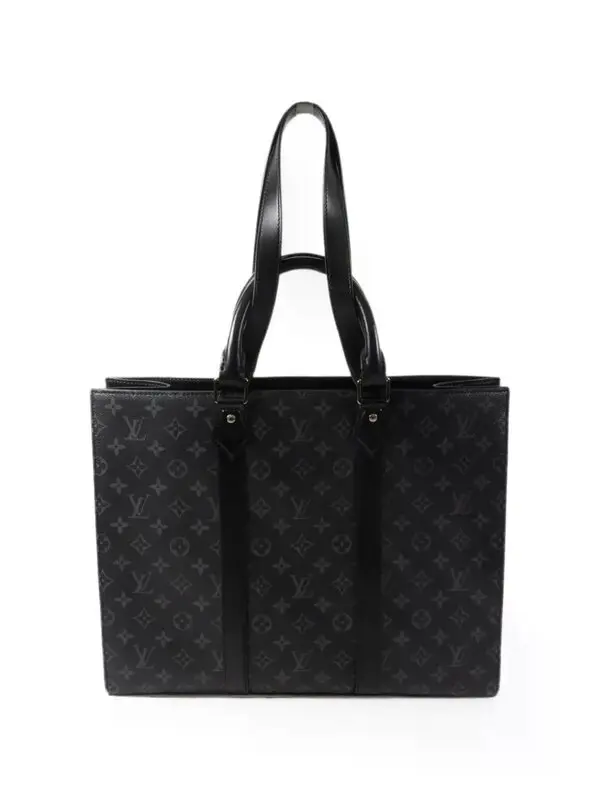 LOUIS VUITTON Sac Plat 24h Monogram Eclipse Tote Bag