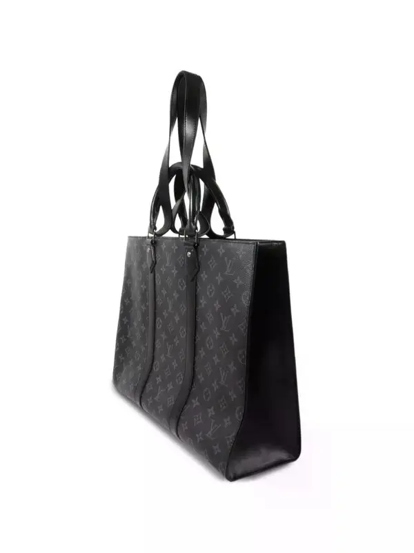LOUIS VUITTON Monogram Eclipse Sac Plat 24h Tote Bag
