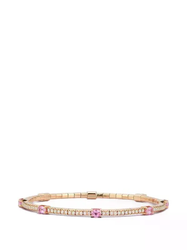 Roberto Demeglio 18k Rose Diamond And Sapphire Bracelet