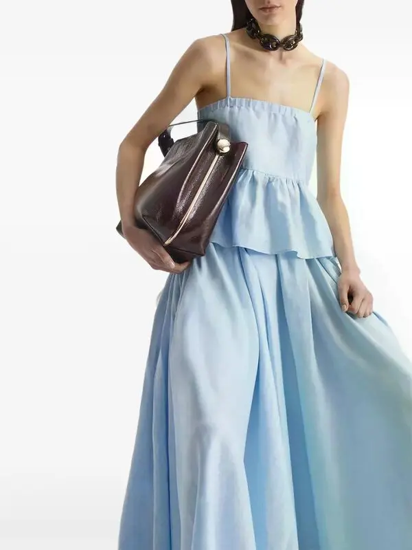 Scanlan Theodore Gathered Pleated Maxi Skirt