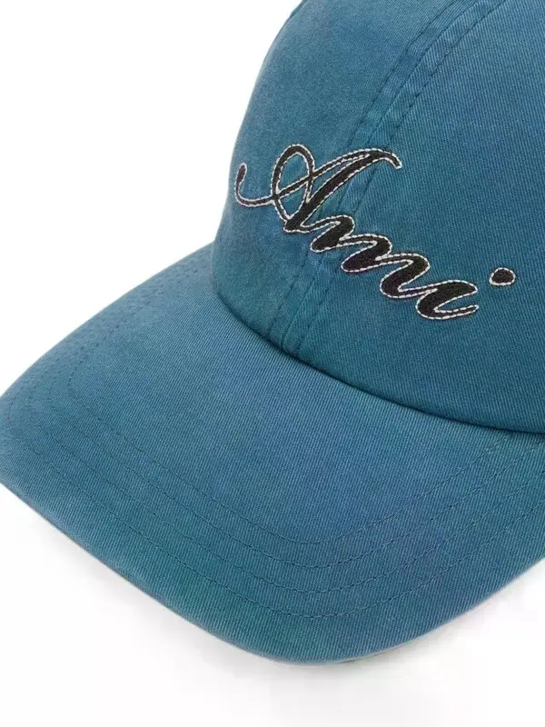 AMI Paris Cotton Cap With Embroidery
