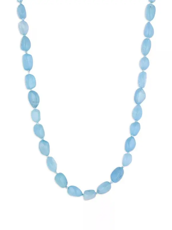 LEIGH MAXWELL 18k Yellow Bead-embellished Necklace - Gold