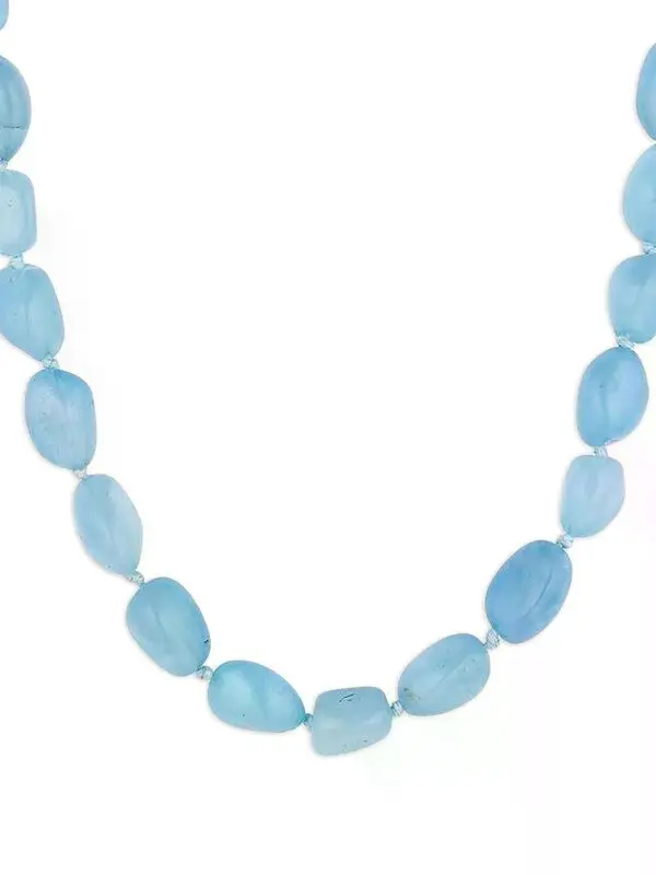 LEIGH MAXWELL 18k Yellow Bead Embellished Necklace