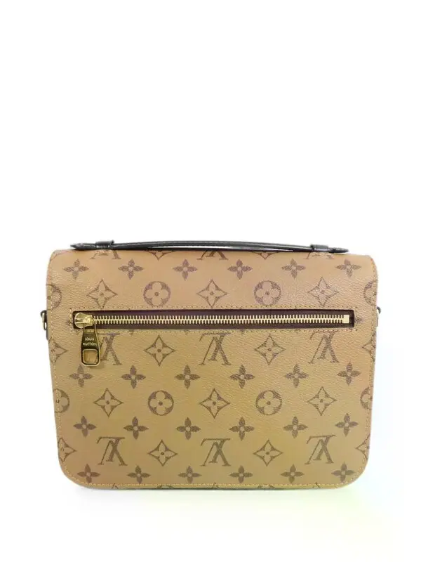 LOUIS VUITTON Monogram Reverse Pochette Metis Bag - Brown