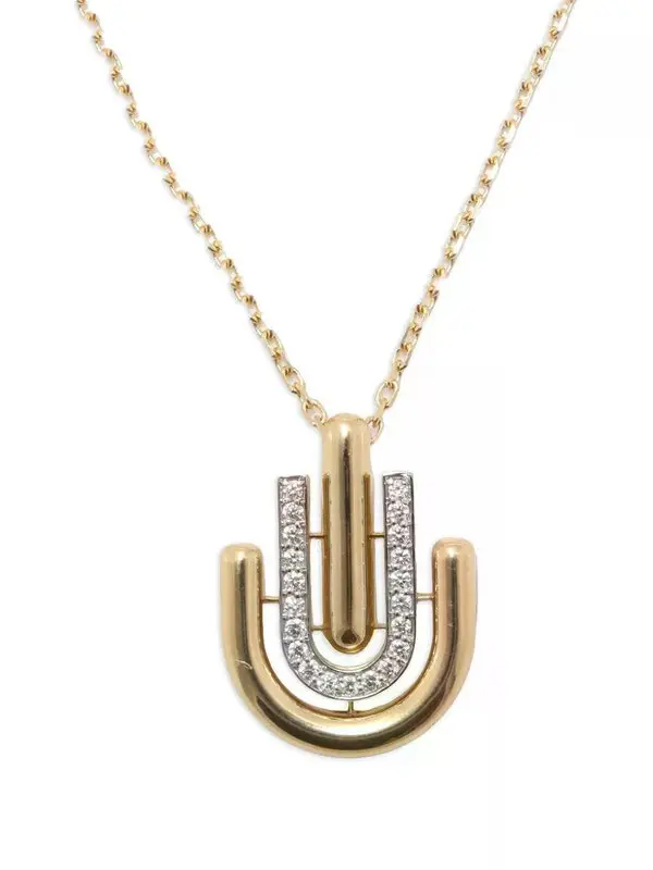 David Webb Unity Diamond Pendant Necklace