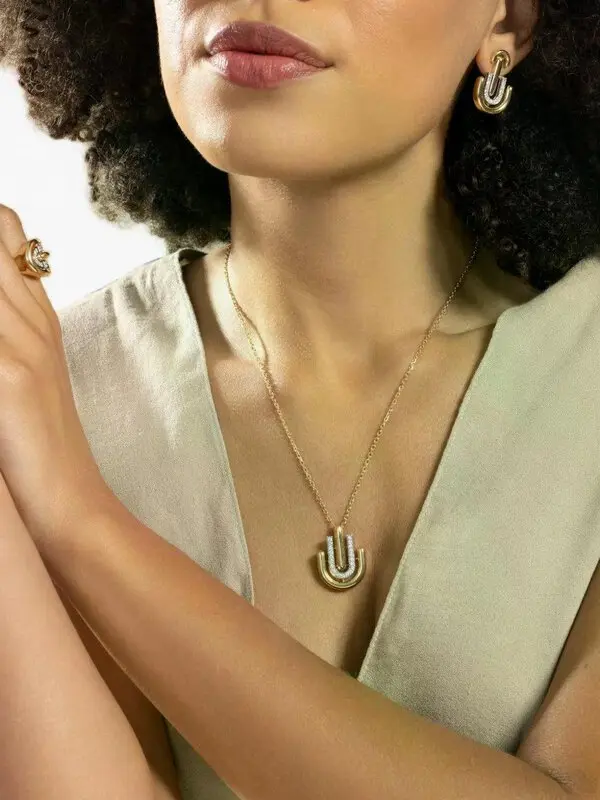David Webb Unity Diamond Pendant Necklace