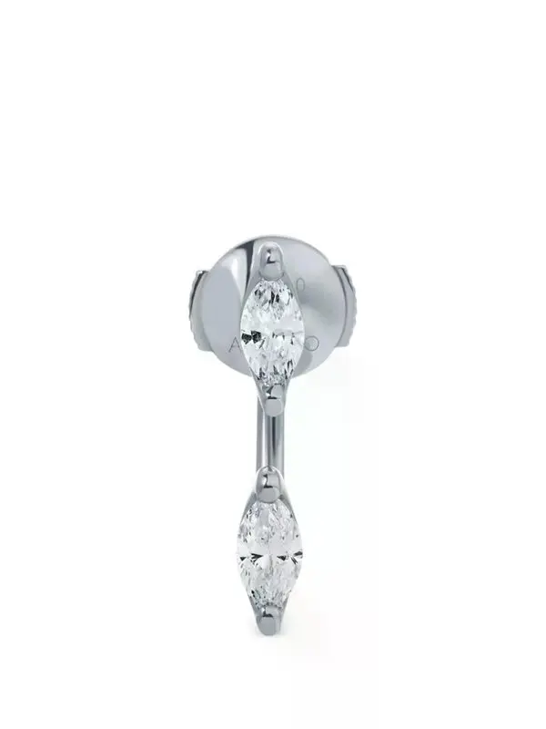 ANITA KO Orbit Marquise Diamond Earrings - Silver