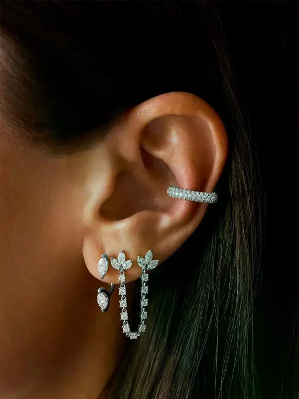 ANITA KO Orbit Marquise Diamond Earrings