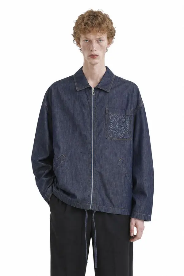 Loewe Jacket In Lightweight Cotton Chambray