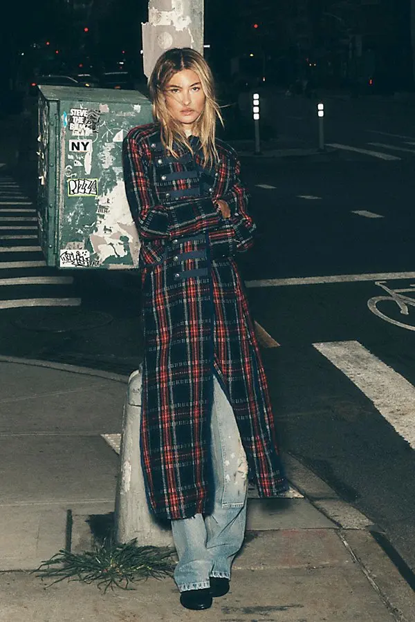 Free People We The Free Ace Of Swords Duster Coat - Dark Combo