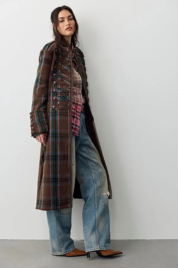 Free People We The Free Ace Of Swords Duster Coat - Toffee Combo