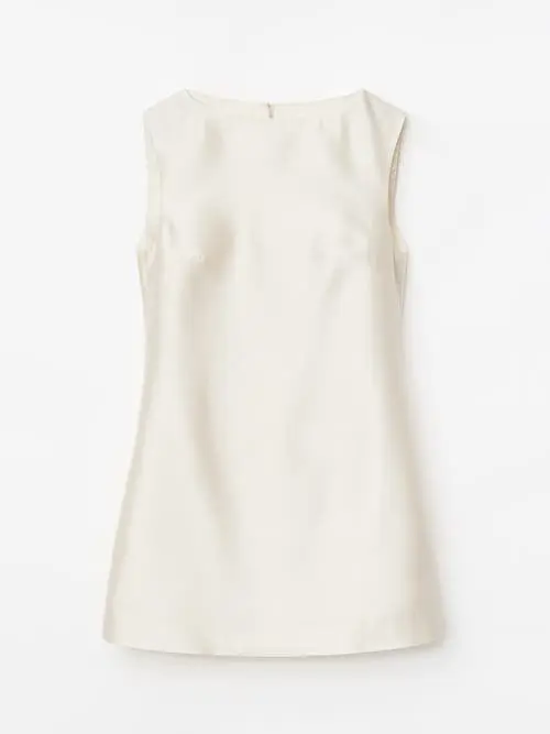 ALAS Silk Blend Bridal Mini Dress