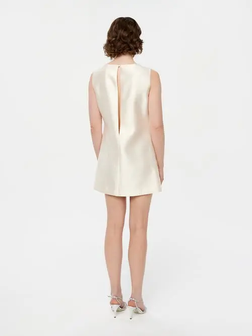 ALAS Silk Blend Bridal Mini Dress