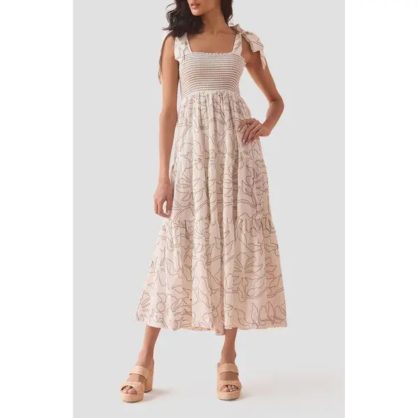 Omika Cotton Lana Maxi Dress - Uma Coconut