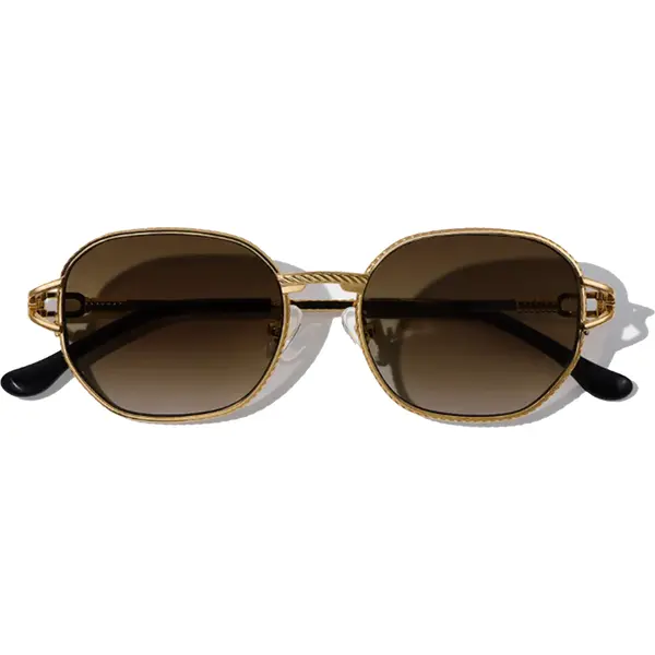 COSSINO Ammiras 52mm Sunglasses - Brown/gold