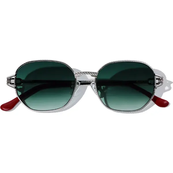COSSINO Ammiras 52mm Sunglasses - Green/silver