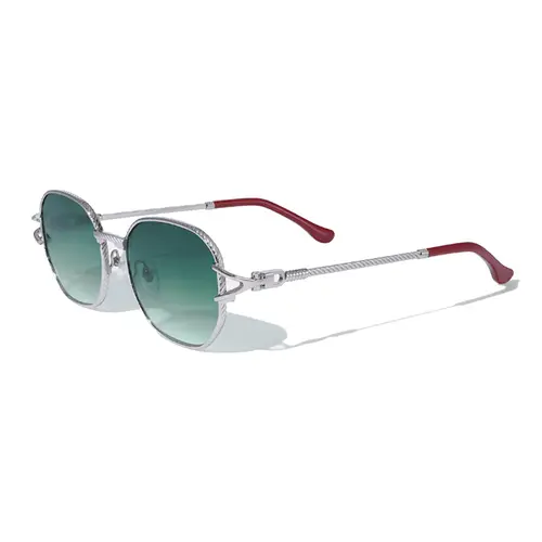 COSSINO Ammiras 52mm Sunglasses - Green/silver