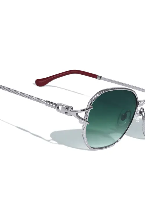 COSSINO Ammiras 52mm Sunglasses - Green/silver