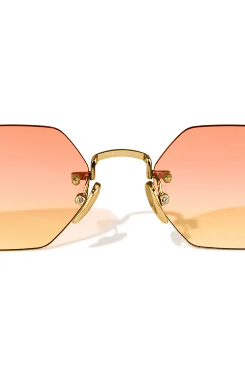 COSSINO Vonne 51mm Rimless Octagon Sunglasses - Orange