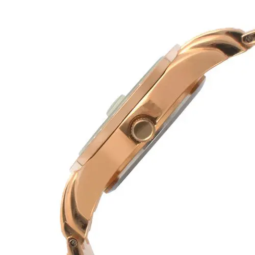 PEUGEOT Swarovski Crystal Embellished Link Bracelet Watch 30mm - Rose Gold
