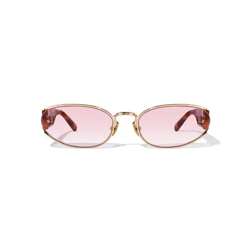 COSSINO Bisou Oval Cat Eye Sunglasses - Pink Tortoiseshell