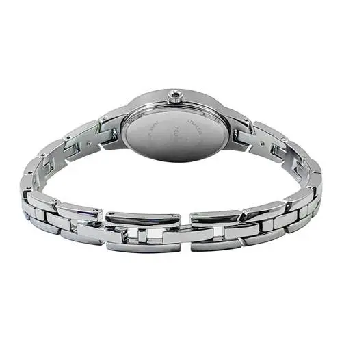 PEUGEOT Sun Moon Oval Link Bracelet Watch - Silver