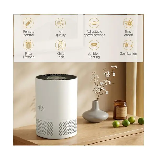 TOPTENG Air Purifier For 320 Sq Ft Â 118 Cfm Cadr