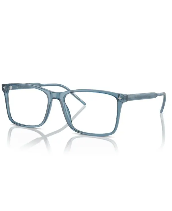 Giorgio Armani Rectangle Eyeglasses - Transparent Blue