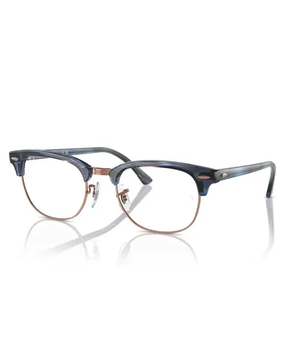Ray-ban Square Clubmaster Optics Eyeglasses - Striped Blue