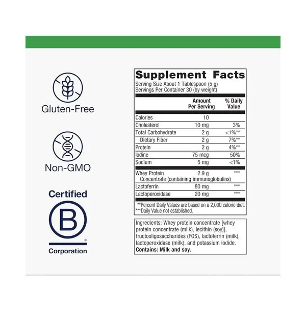 METAGENICS Probioplex Intensive Care Prebiotic Powder With Lactoferrin And Lactoperoxidase