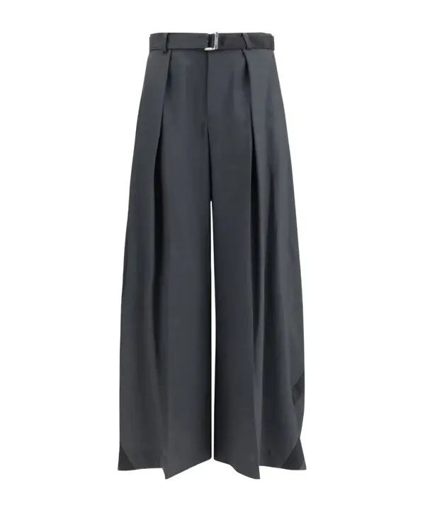 Sacai Pleated Wide-leg Pants