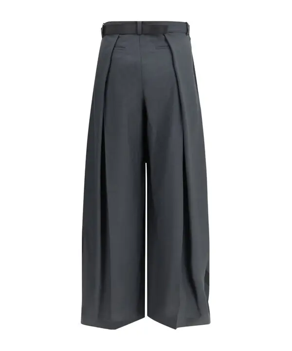 Sacai Pleated Wide-leg Pants