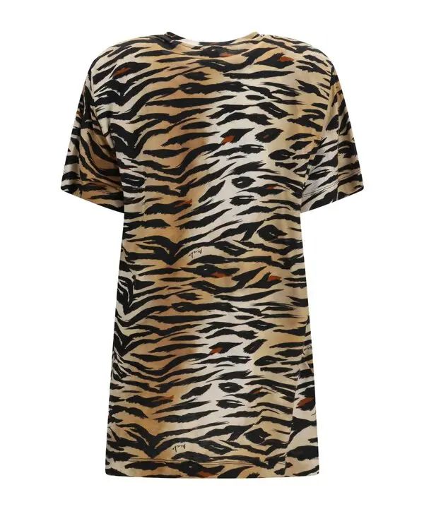 Pinko Tiger Print Knitted Top