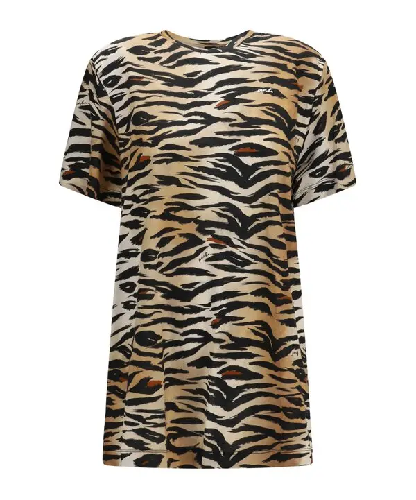 Pinko Tiger Print Knitted Top - Multicolor