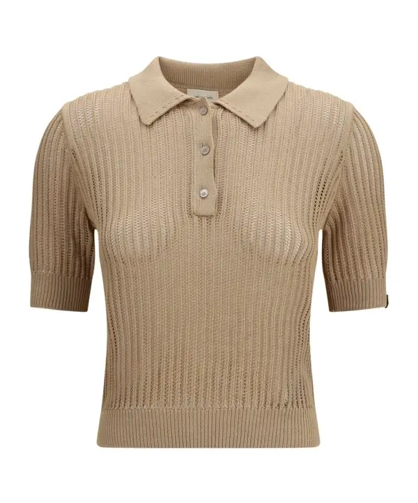 Jacob Cohen Openwork Knit Polo Top