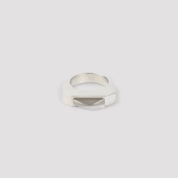 Rick Owens Hollywood Pyramid Ring - Metallic