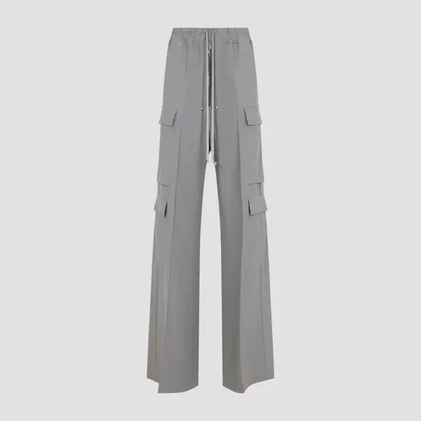 Rick Owens Regular Straight-leg Cargo Pants In Viscose Blend