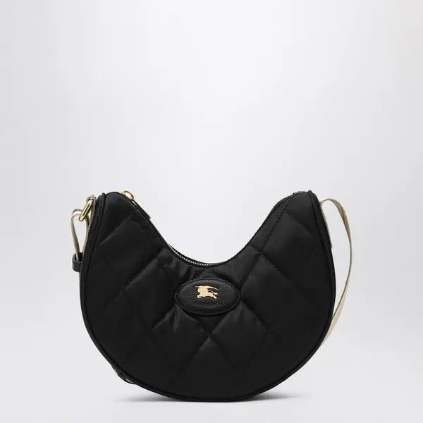 Burberry Horseshoe Quilted Crossbody Bag - Black