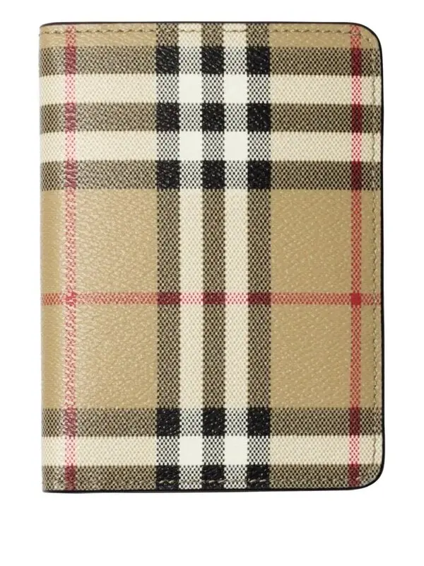 Burberry Passport Cover In Smooth Leather - Briarbrown