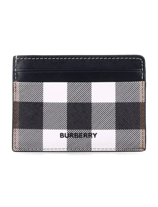 Burberry Check Bifold Wallet, 8.5 Cm X 10.8 Cm - Dark Birch Brown